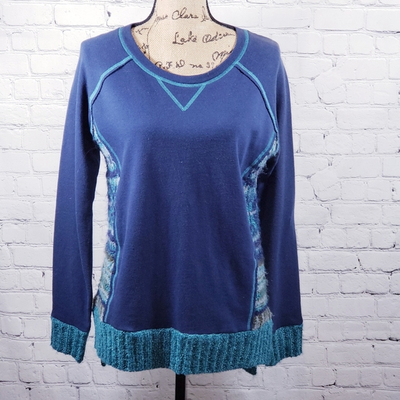 ruby moon | Sweaters | Anthro Ruby Moon Womens Blue Green Sweater ...